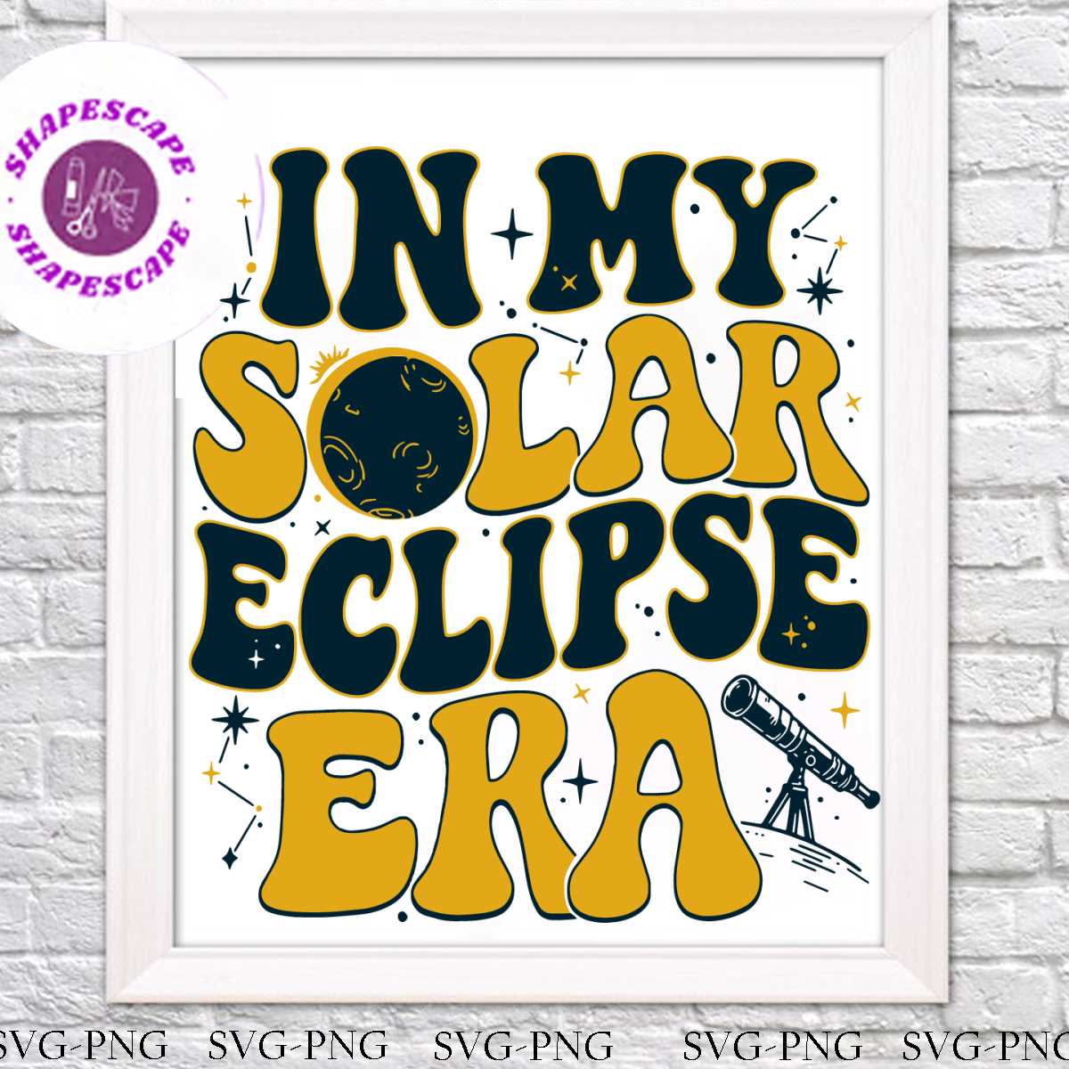 In My Solar Eclipse Era Moon Astronomy SVG | Inspire Uplift