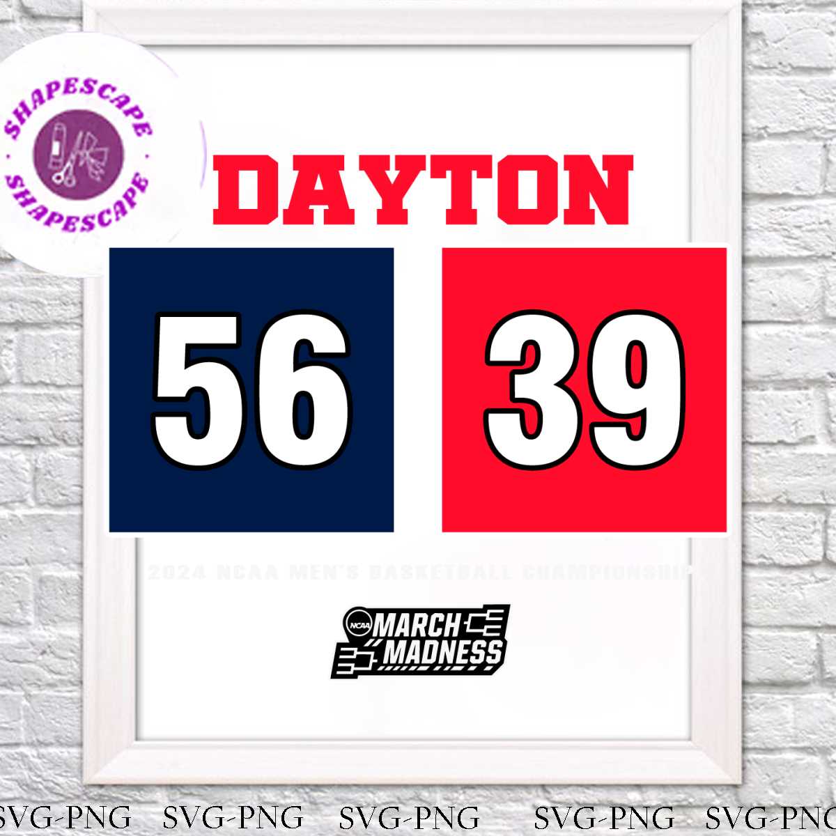 Dayton 2024 Mens Basketball Championship SVG | Inspire Uplift