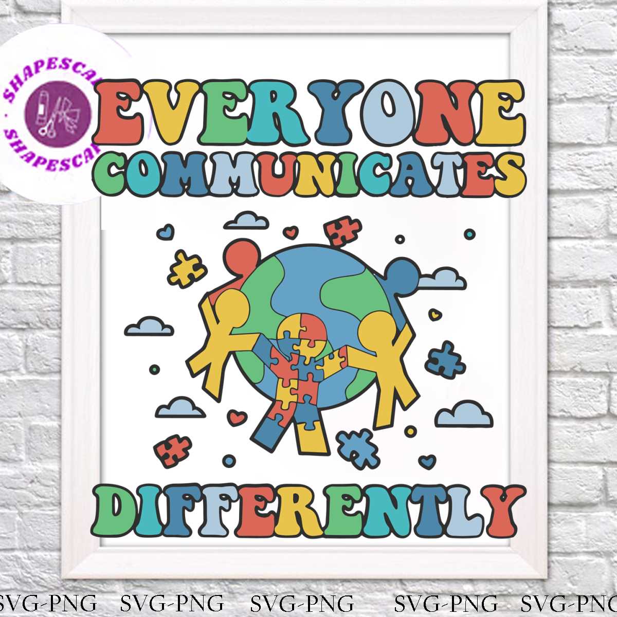 Everyone Communicates Differently Neurodiversity SVG | Inspire Uplift