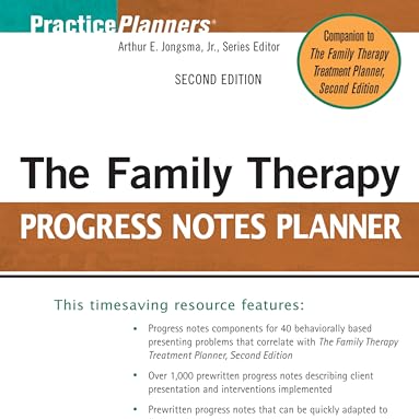 E-BOOK The Family Therapy Progress Notes Planner 2nd Edition - Inspire ...