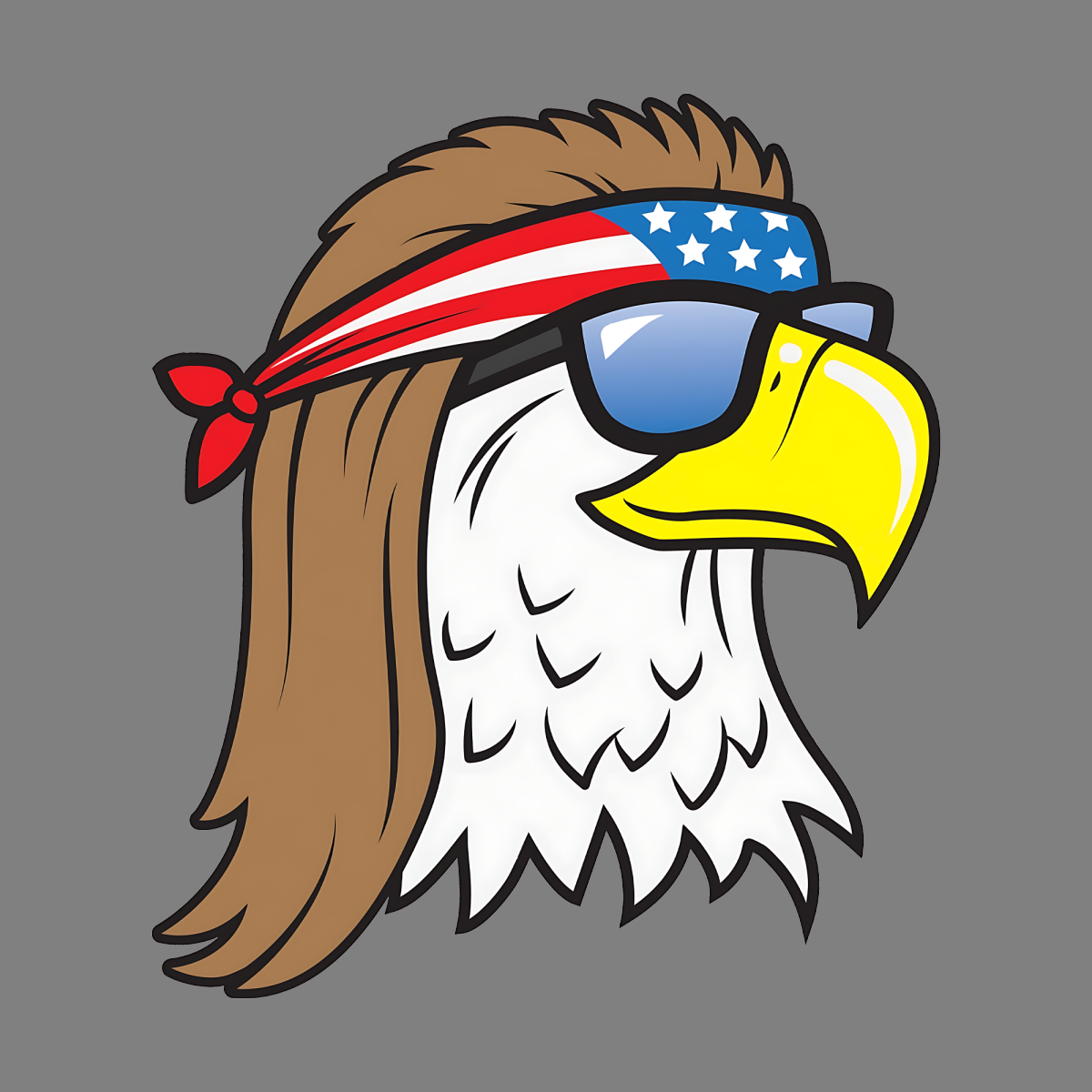 Mullet Eagle 4th of july png Digital Download Files - Inspire Uplift
