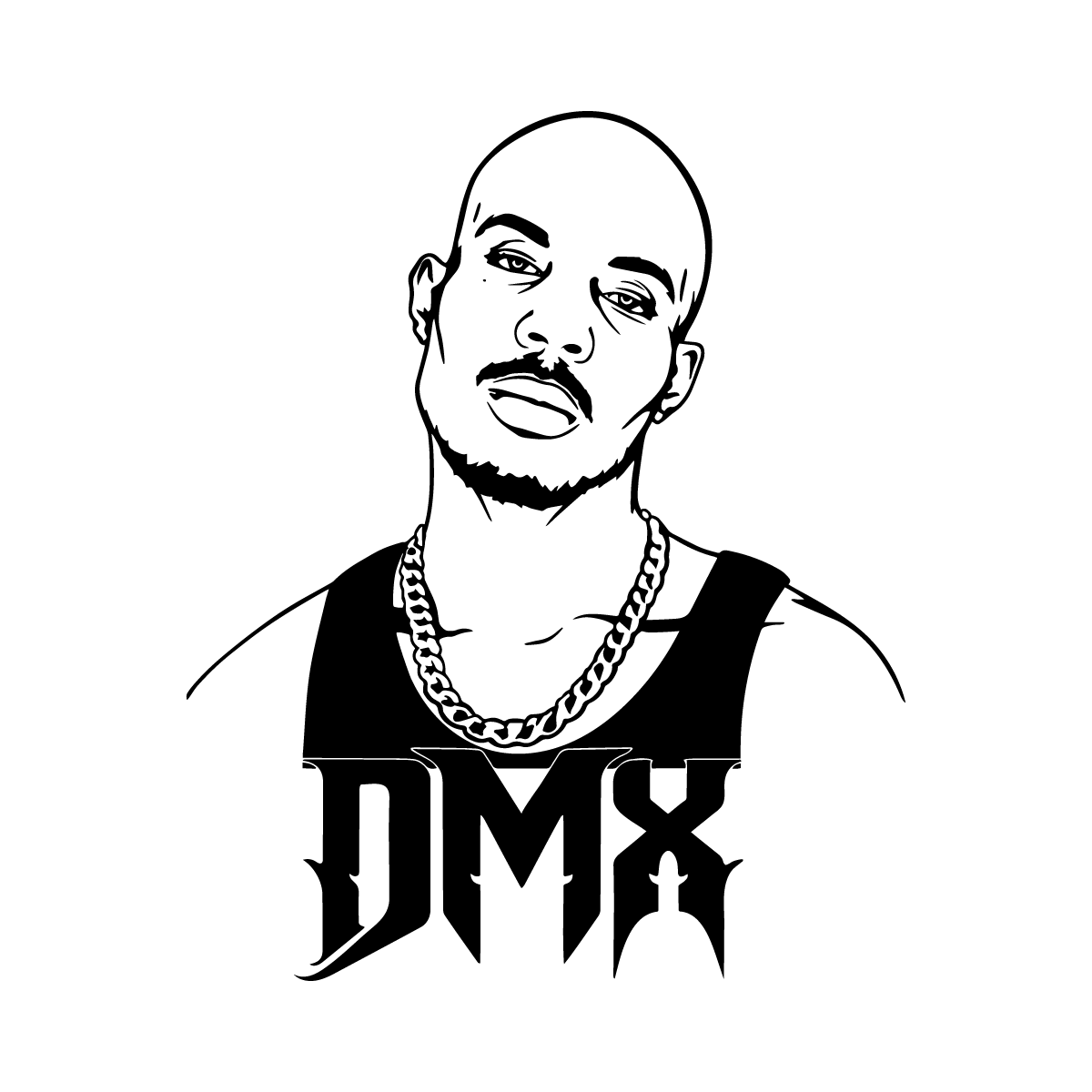 DMX svg png Cricut clipart file. Earl Simmons DMX rapper svg | Inspire ...