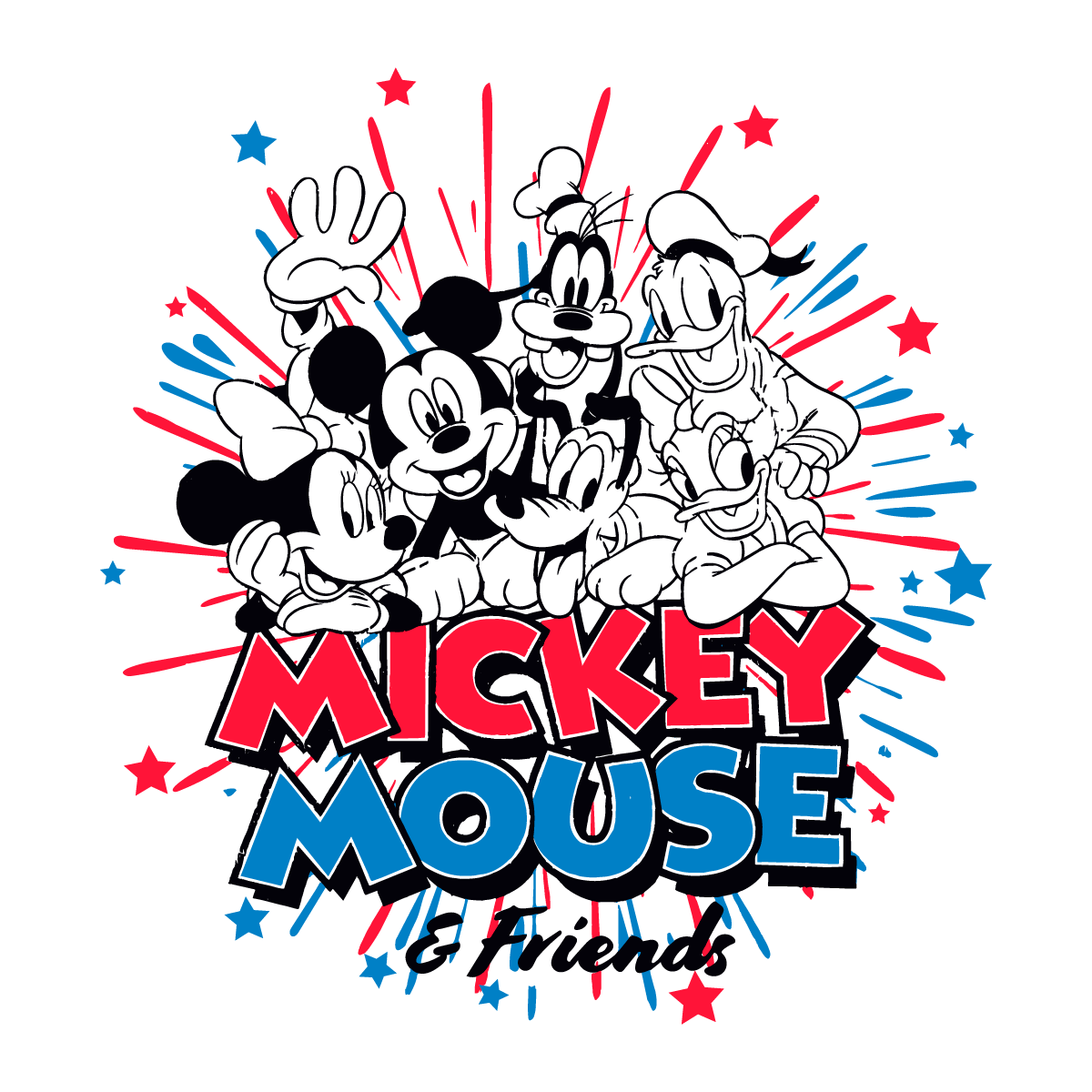 Mickey Mouse and Friends Fireworks SVG Digital Download File | Inspire ...