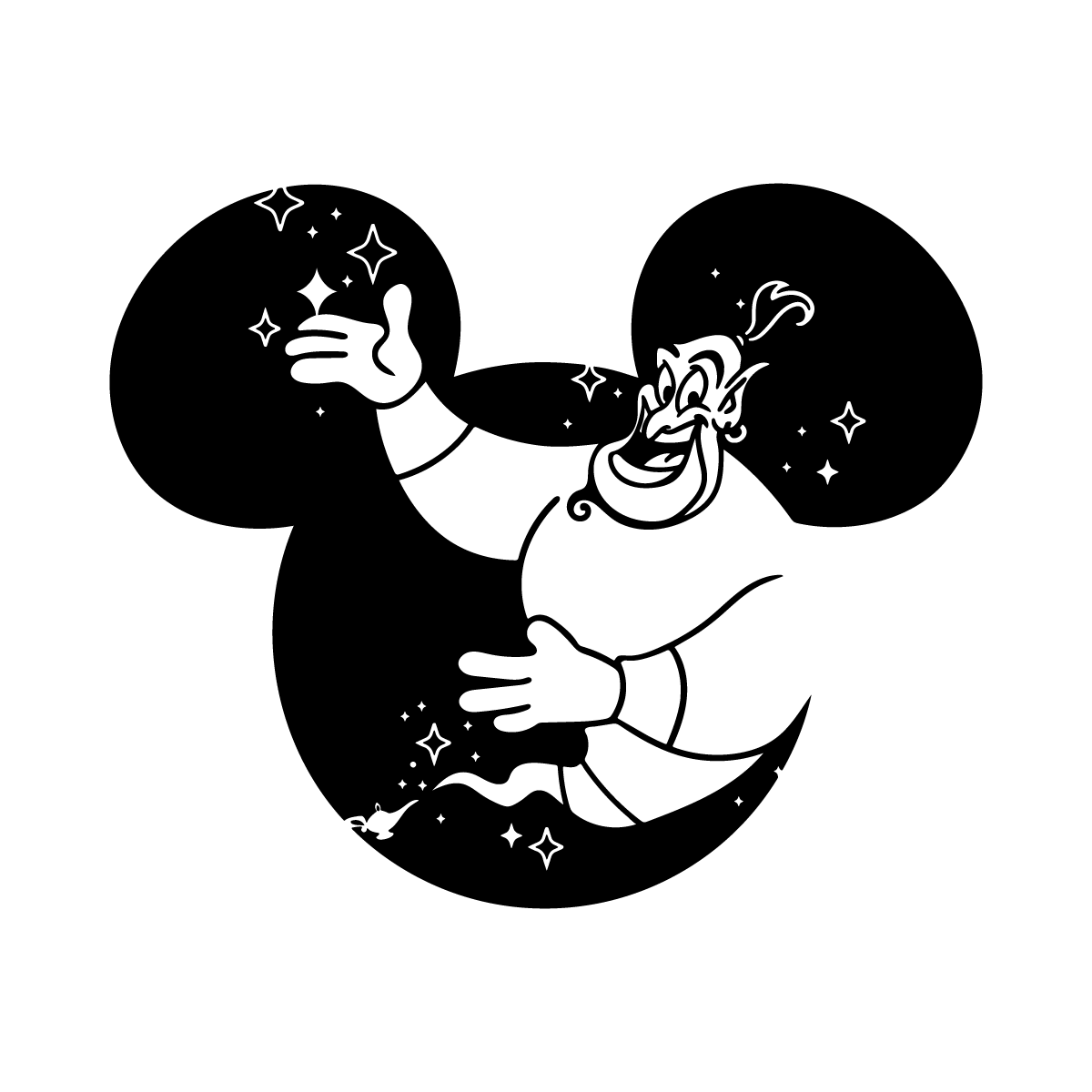 Genie SVG Aladdin png clipart , Disneyland ears svg , cut fi | Inspire ...