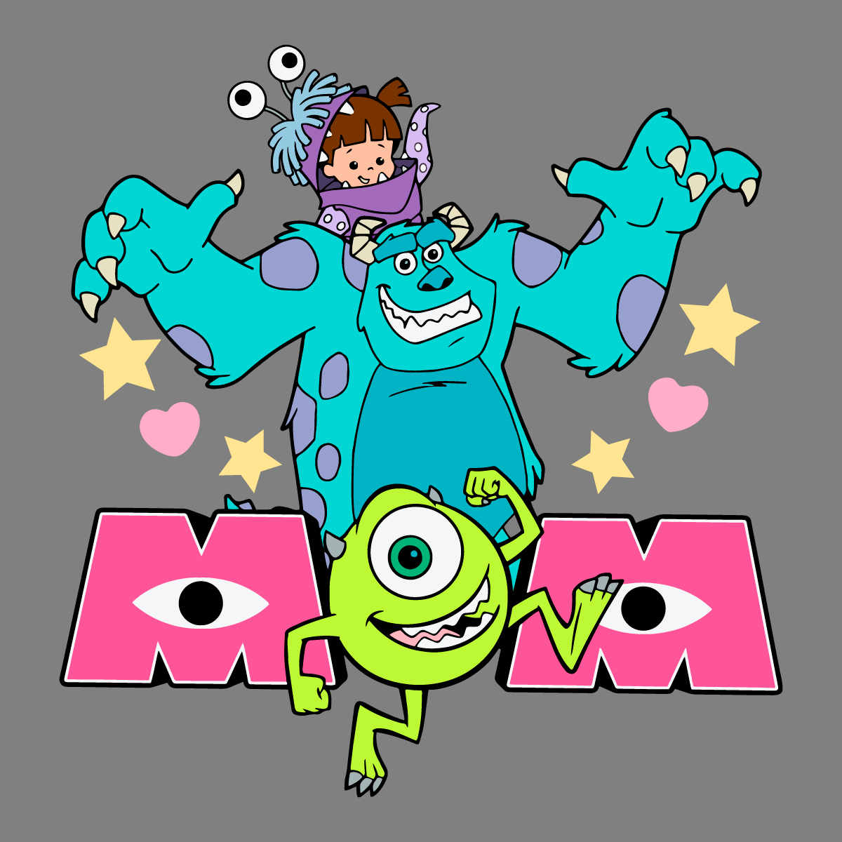 Monster Mom Happy Mothers Day SVG Digital Download Files | Inspire Uplift