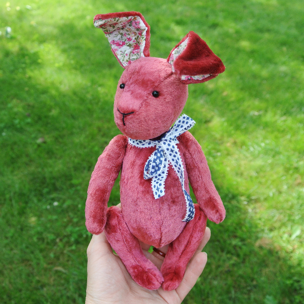 Pink bunny rabbit, Artist rabbit ooak, Antique bunny teddy d | Inspire ...