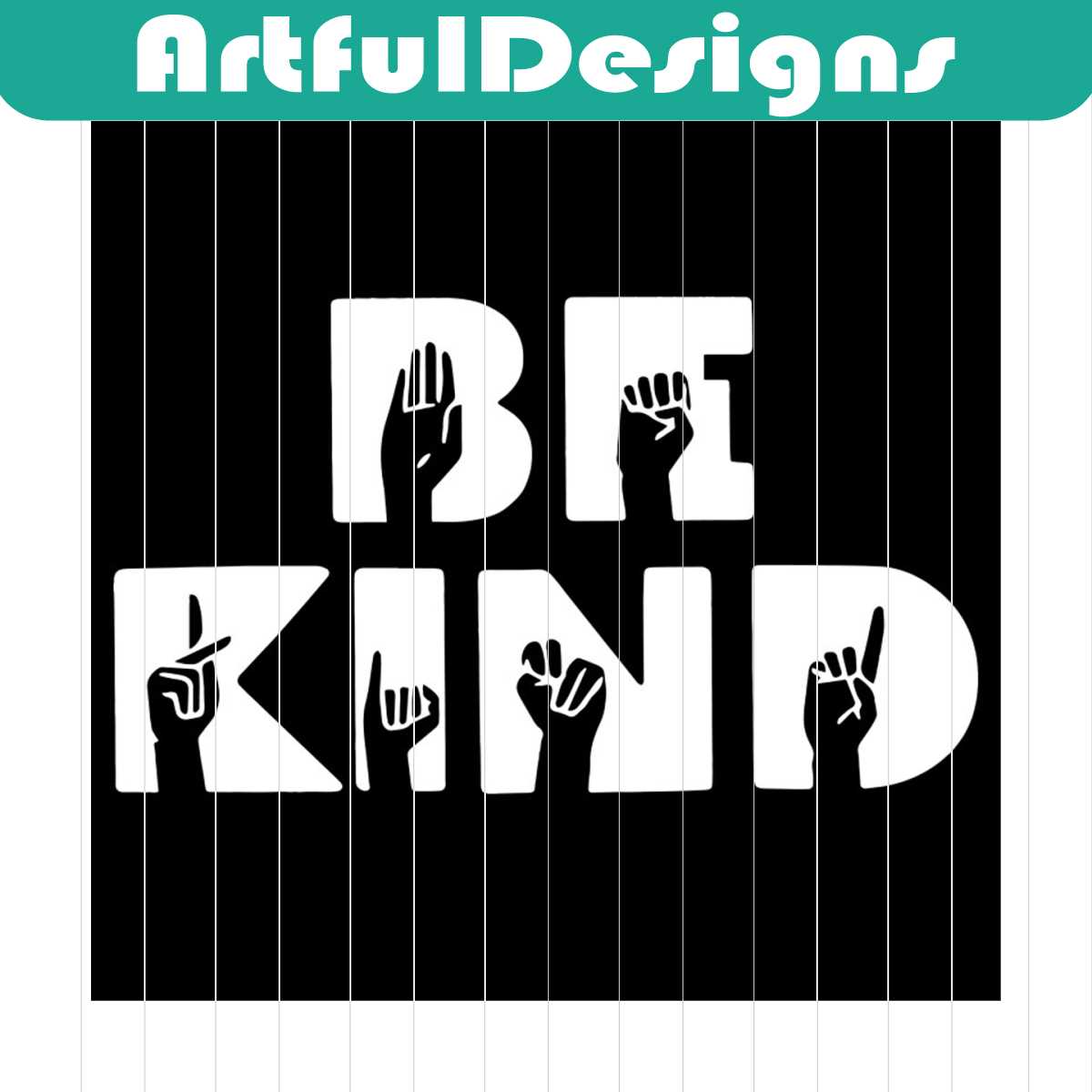 Be kind SVG Files For Silhouette, Files For Cricut, SVG, DXF | Inspire ...