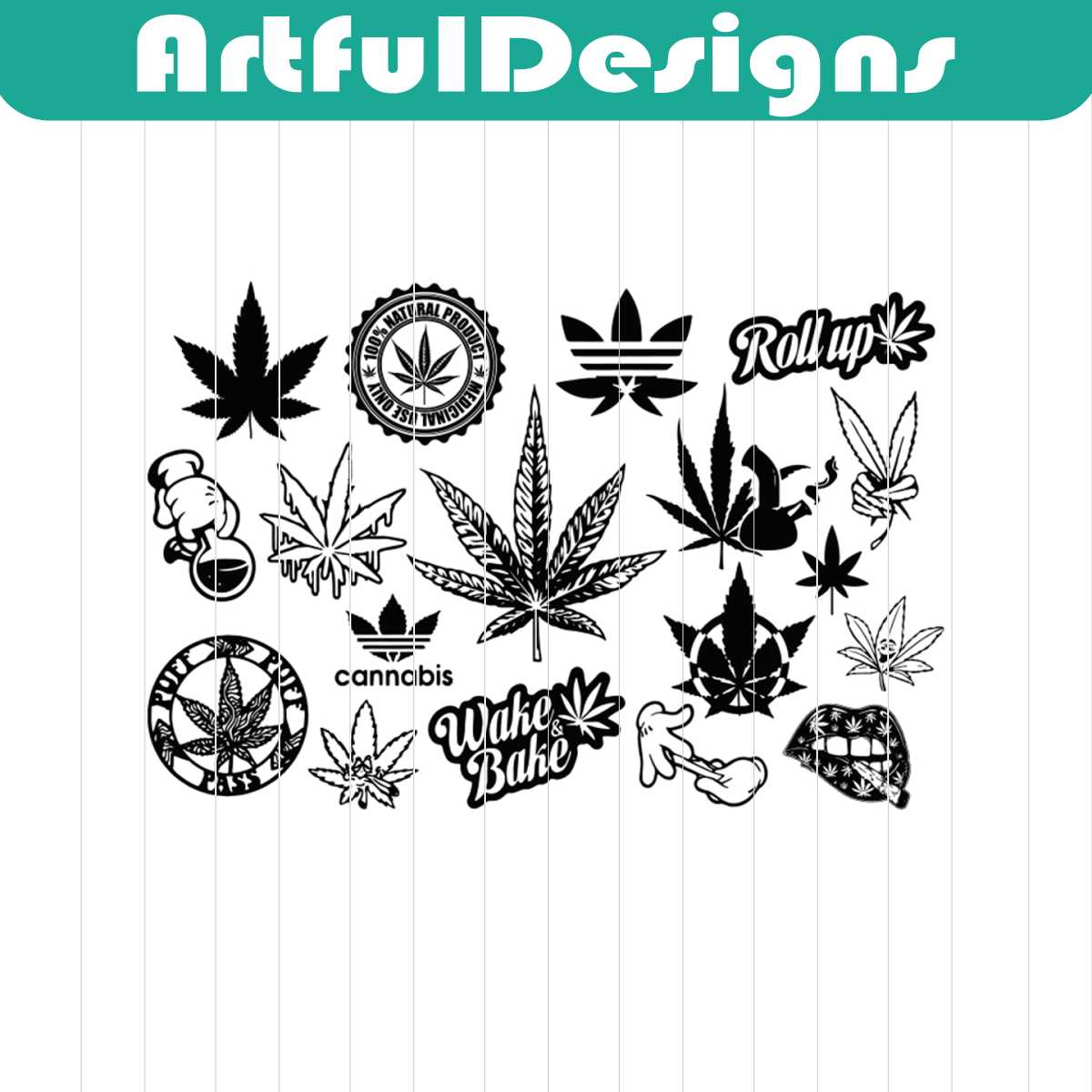 Cannabis Bundle, Logo Vinyl Stencil, weed svg, weed lover, w | Inspire ...