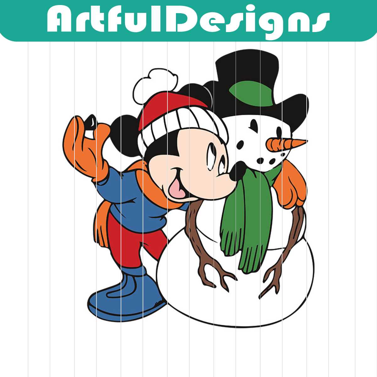 Mickey And Snowman Svg, Disney Svg, Mickey Svg, Snowman Svg, | Inspire ...