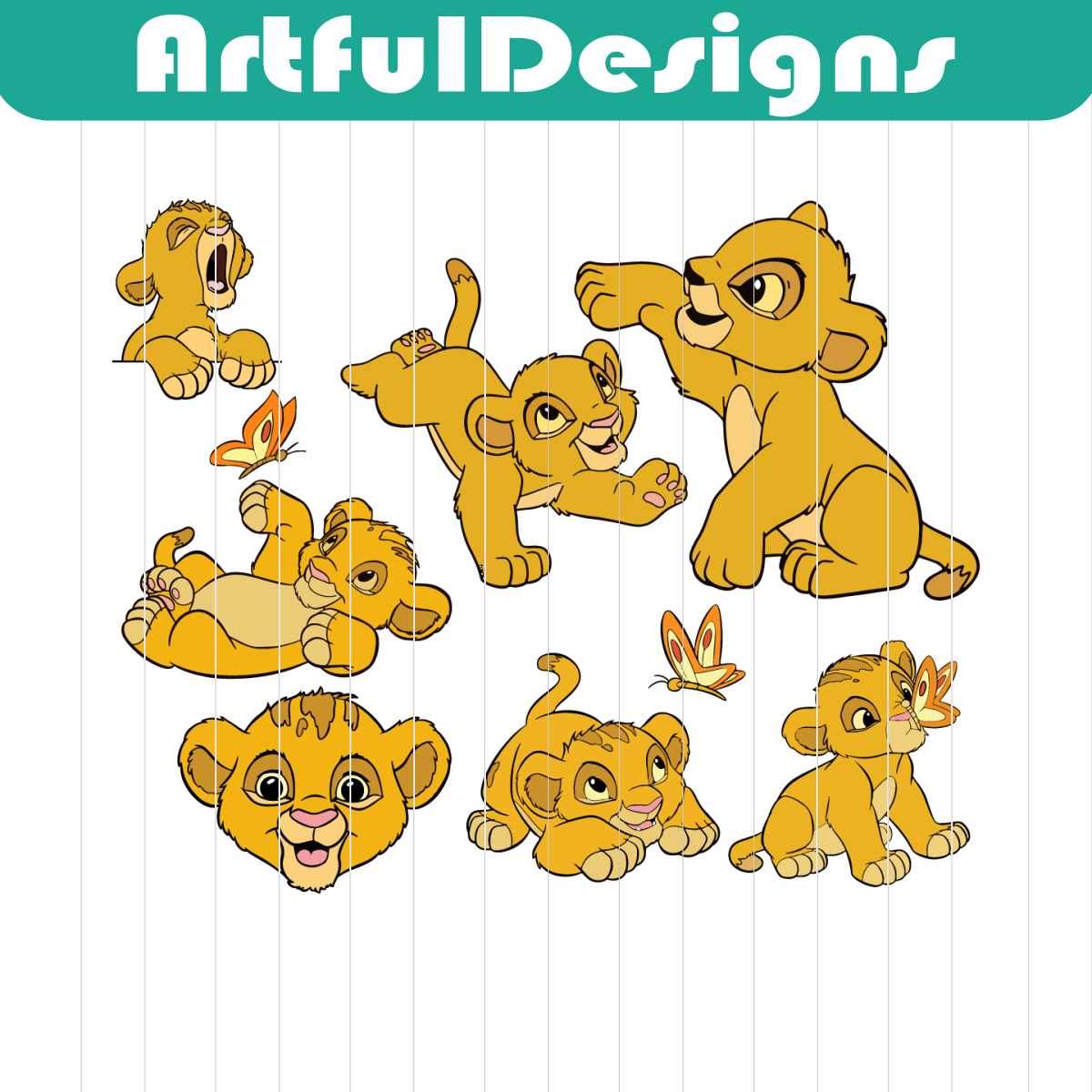 Baby Simba Svg | Inspire Uplift