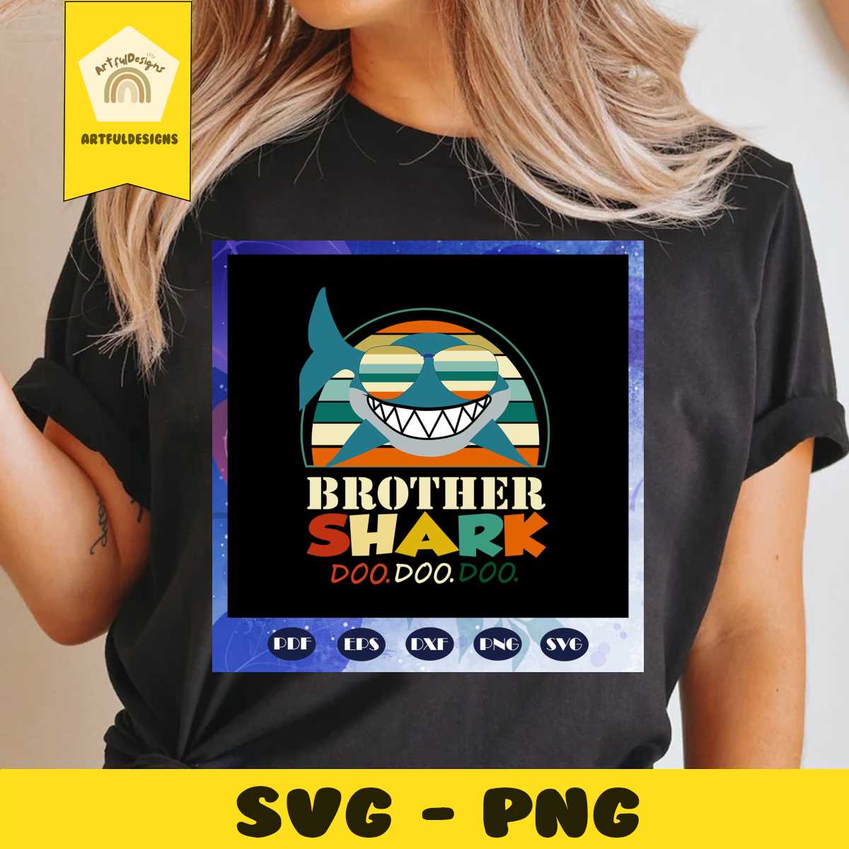 Brother shark doo doo doo, brother svg, brother shirt, broth | Inspire ...
