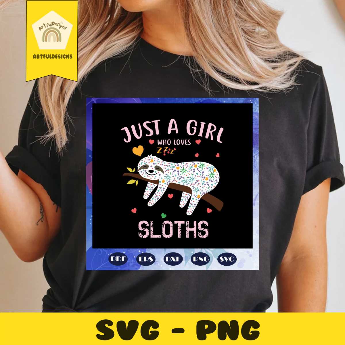Just a girl who loves sloth, sloth svg, sloth lover svg, lov | Inspire ...