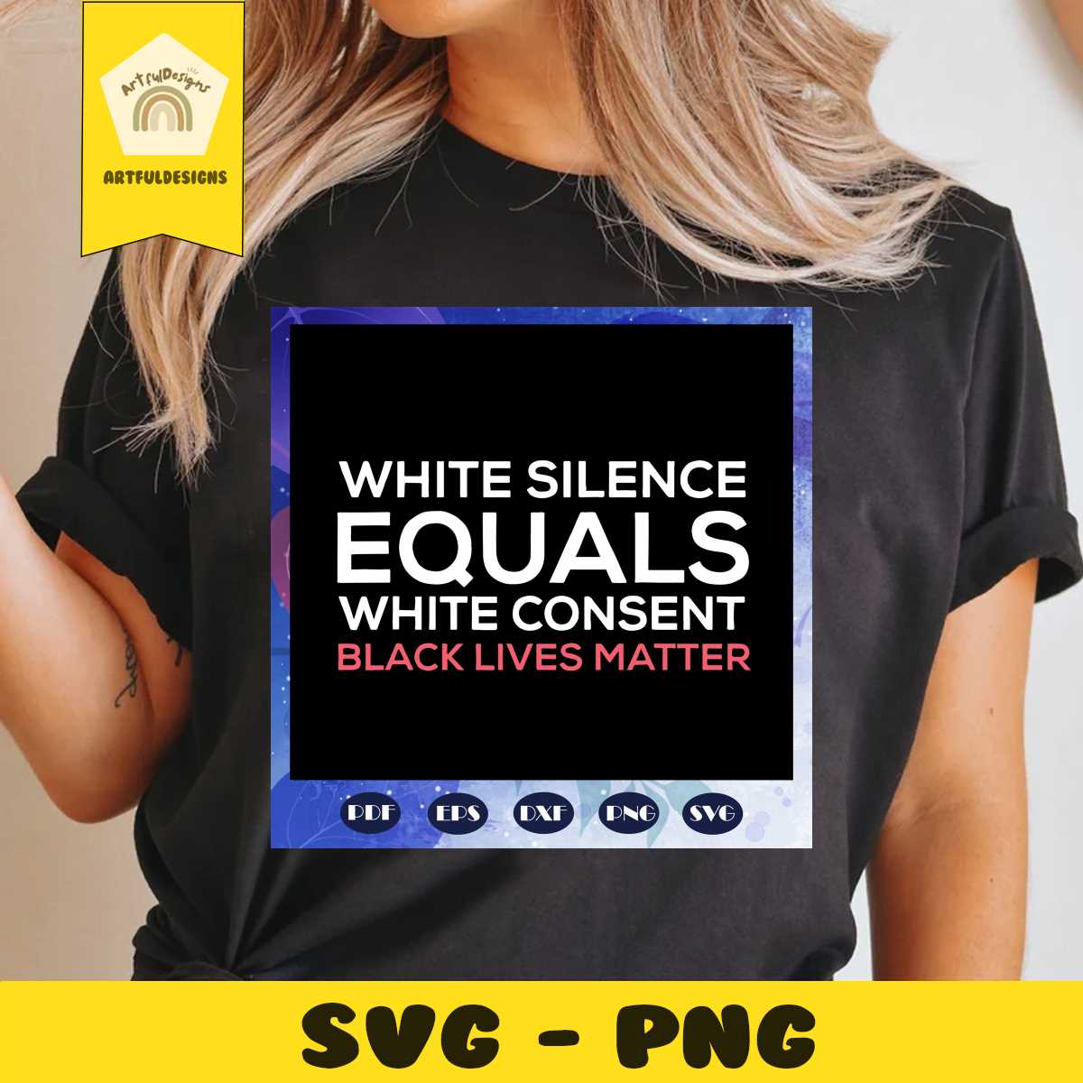 White silence equals white consent black lives matter svg, w | Inspire ...