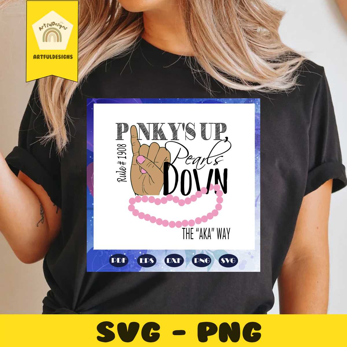 Pinkys up peals, aka sorority gift, aka sorority svg, Aka sv | Inspire ...