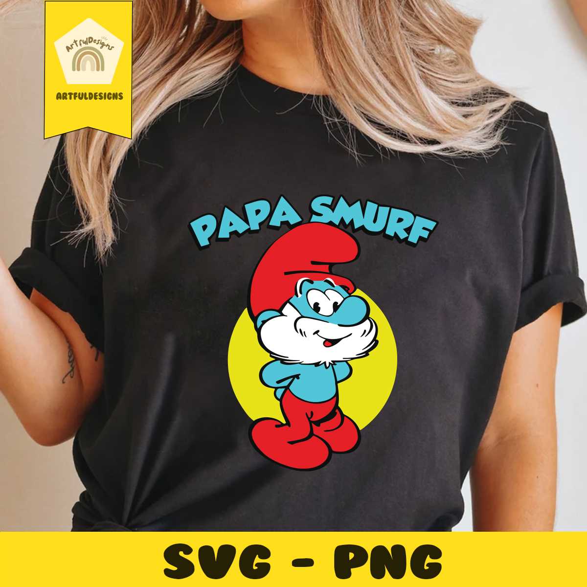 Papa Smurf Clipart | Inspire Uplift