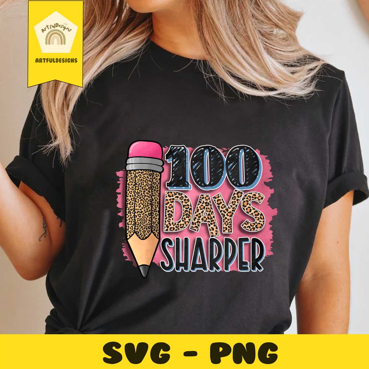 Leopard 100 Days Sharper Pencil PNG | Inspire Uplift