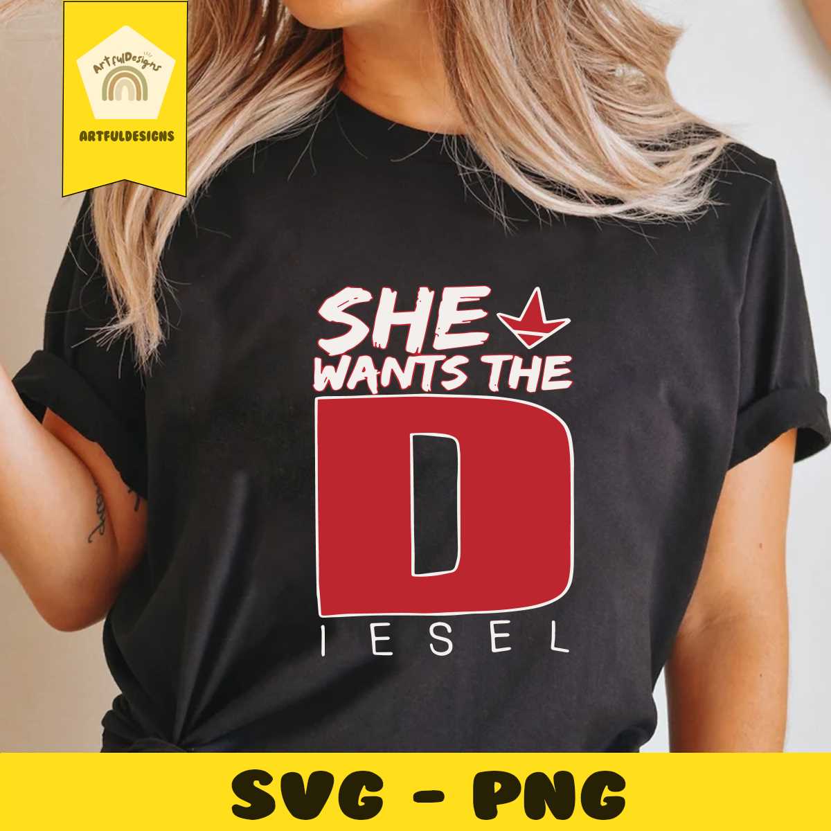 She Wants The Diesel Logo SVG | Inspire Uplift