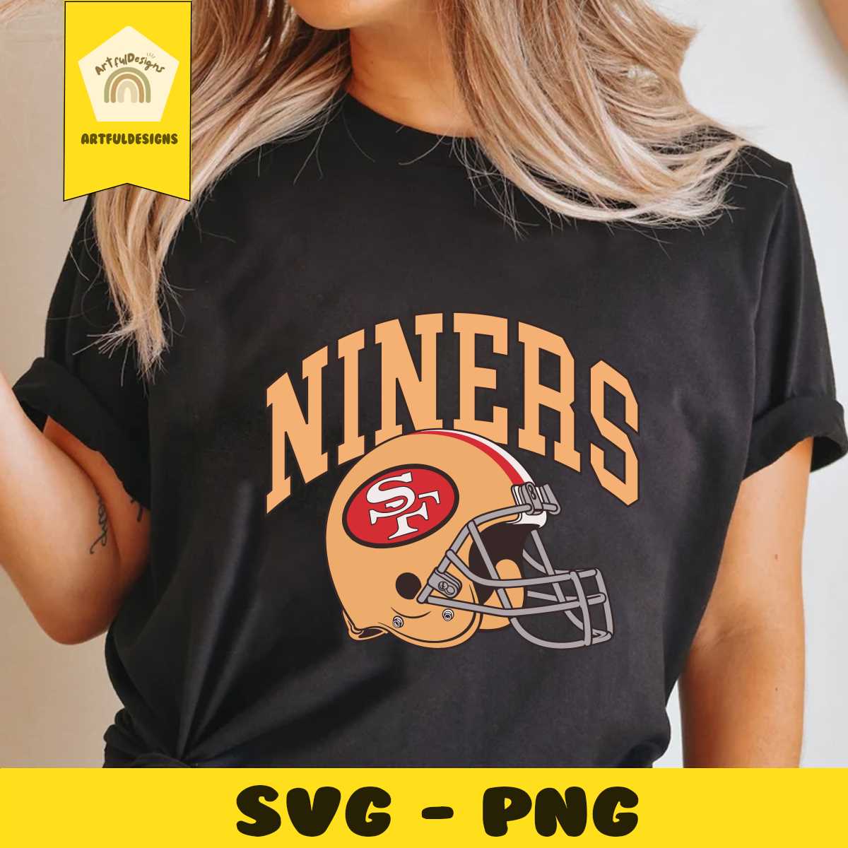 San Francisco 49ers Niners Helmet SVG | Inspire Uplift