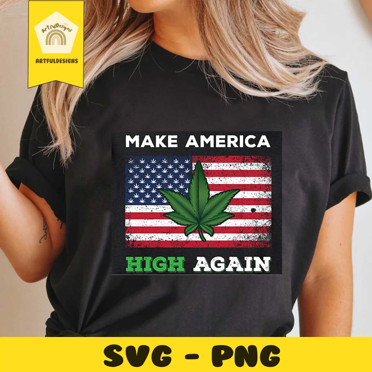 Make America High Again Svg, Trending Svg, Weed Leaf Svg, Sm | Inspire ...
