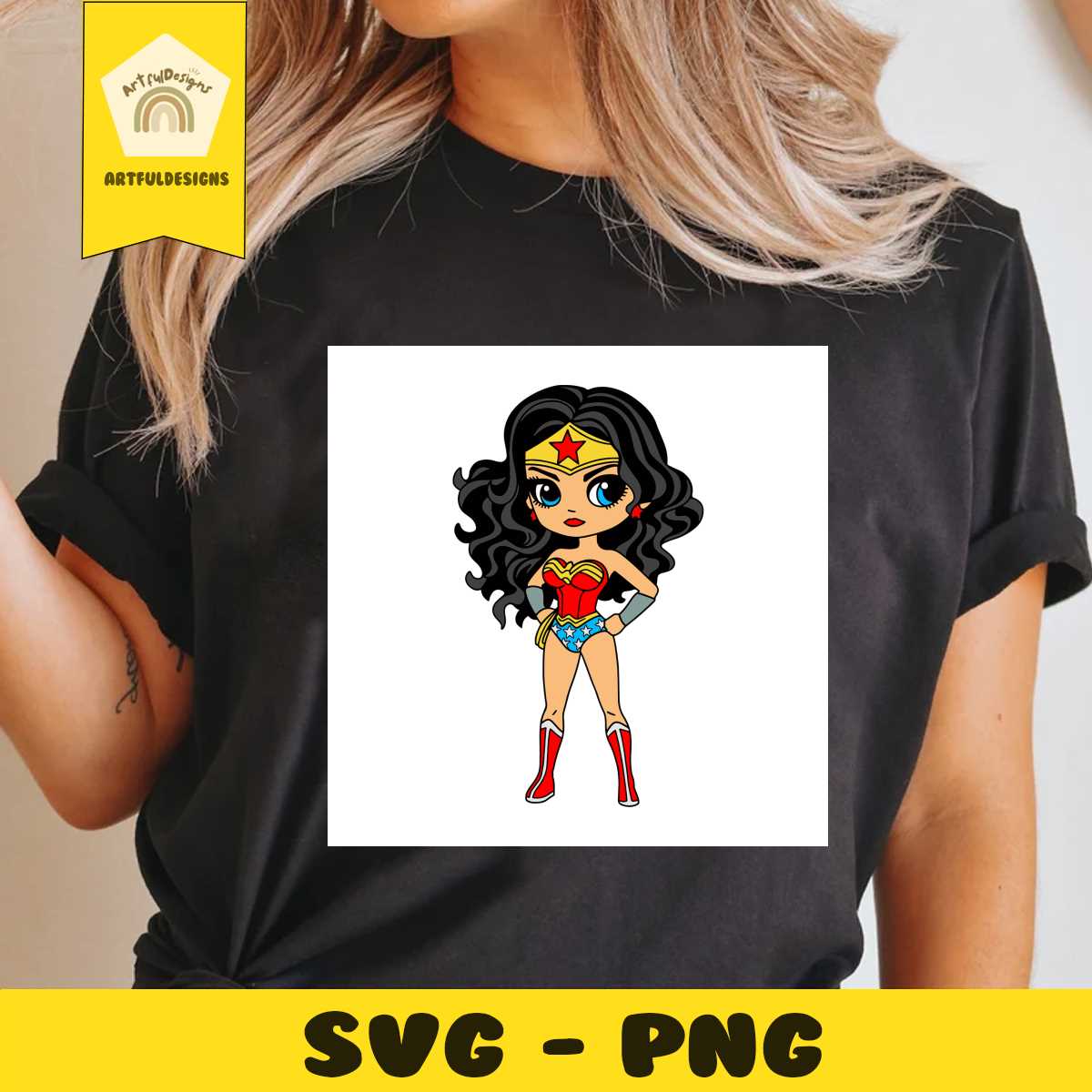 Wonder Woman Chibi Svg, Trending Svg, Wonder Woman Svg, Supe | Inspire ...