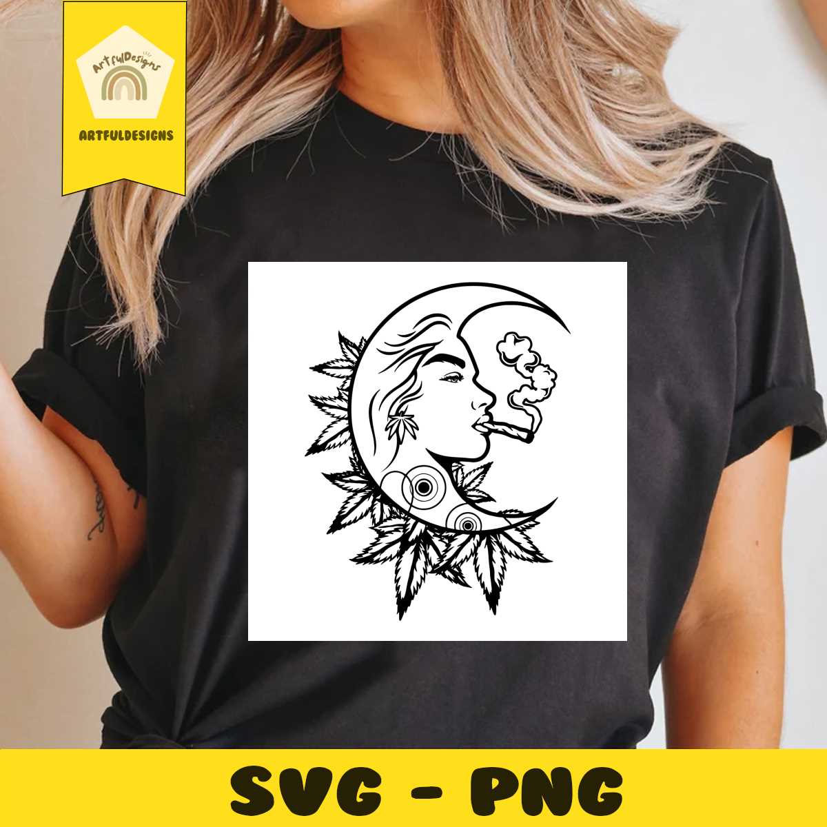 High as the moon svg, weed svg, weed designs, manjuana svg, | Inspire ...