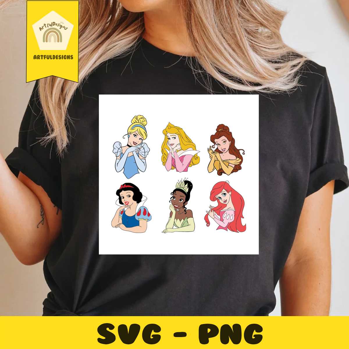 Disney Princess Bundle Svg, Disney Svg, Princess Svg, Pretty | Inspire ...