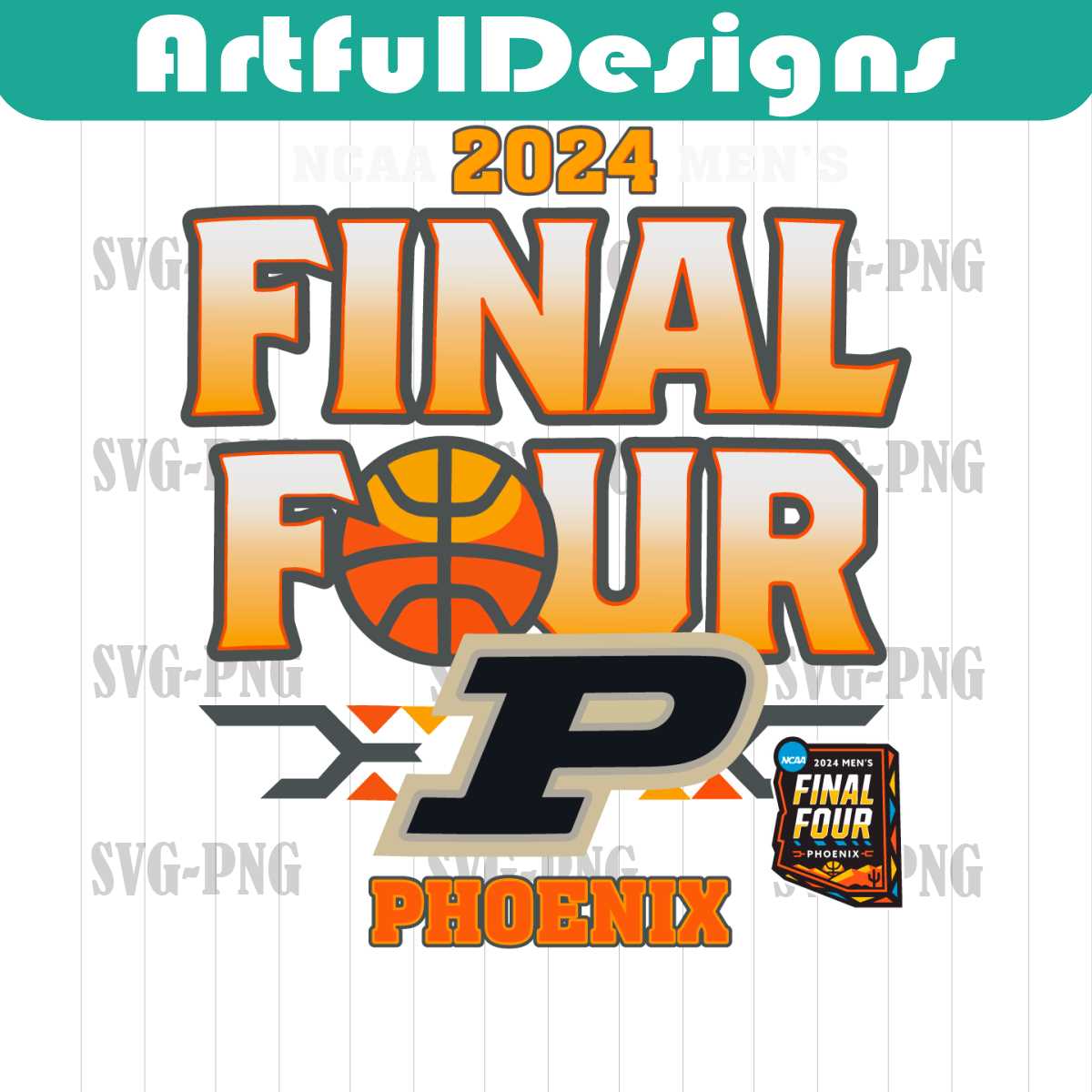 2024 Final Four Purdue Phoenix SVG | Inspire Uplift