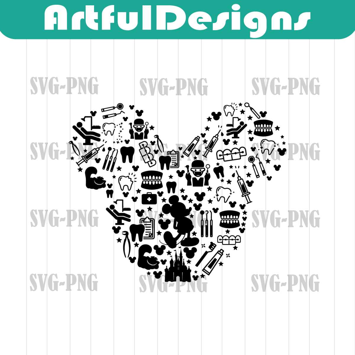 Mickey mouse dentist,Mickey Mouse silhouette Png, Cartoon ch - Inspire ...