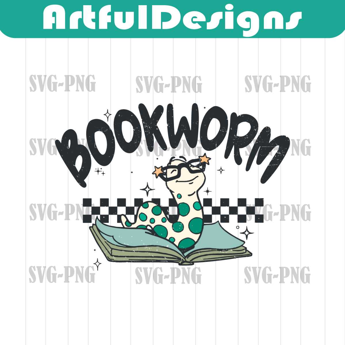 Bookworm Png, Retro Png, Cute Kids Png Sublimation, Digital | Inspire ...