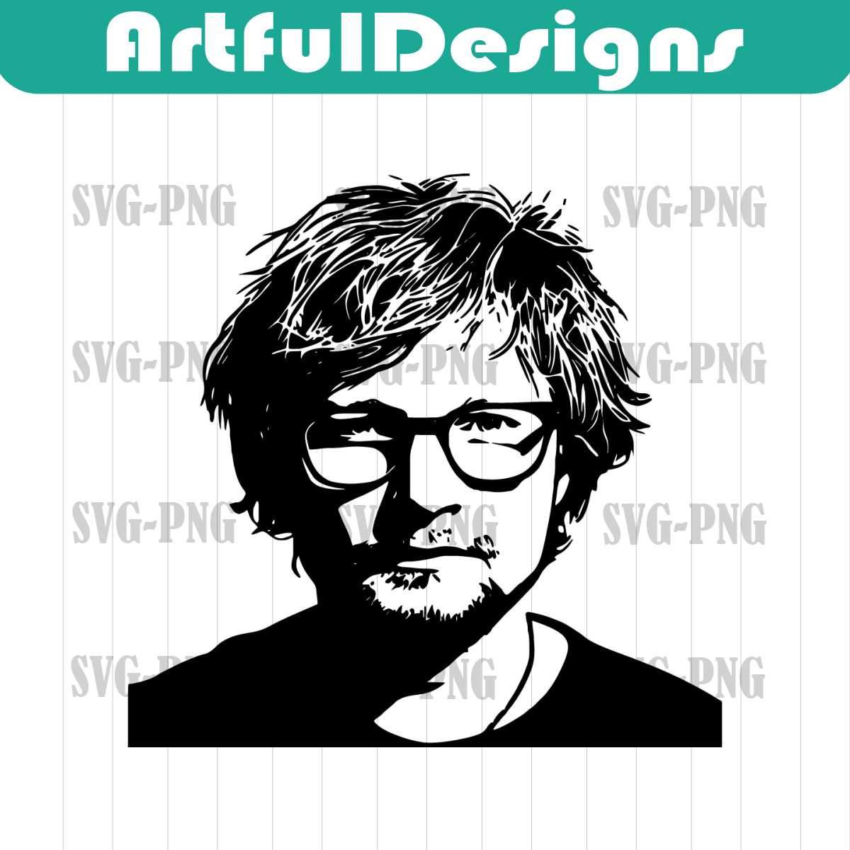 Ed Sheeran SVG, Ed Sheeran Silhouette SVG Design, Ed Sheeran | Inspire ...