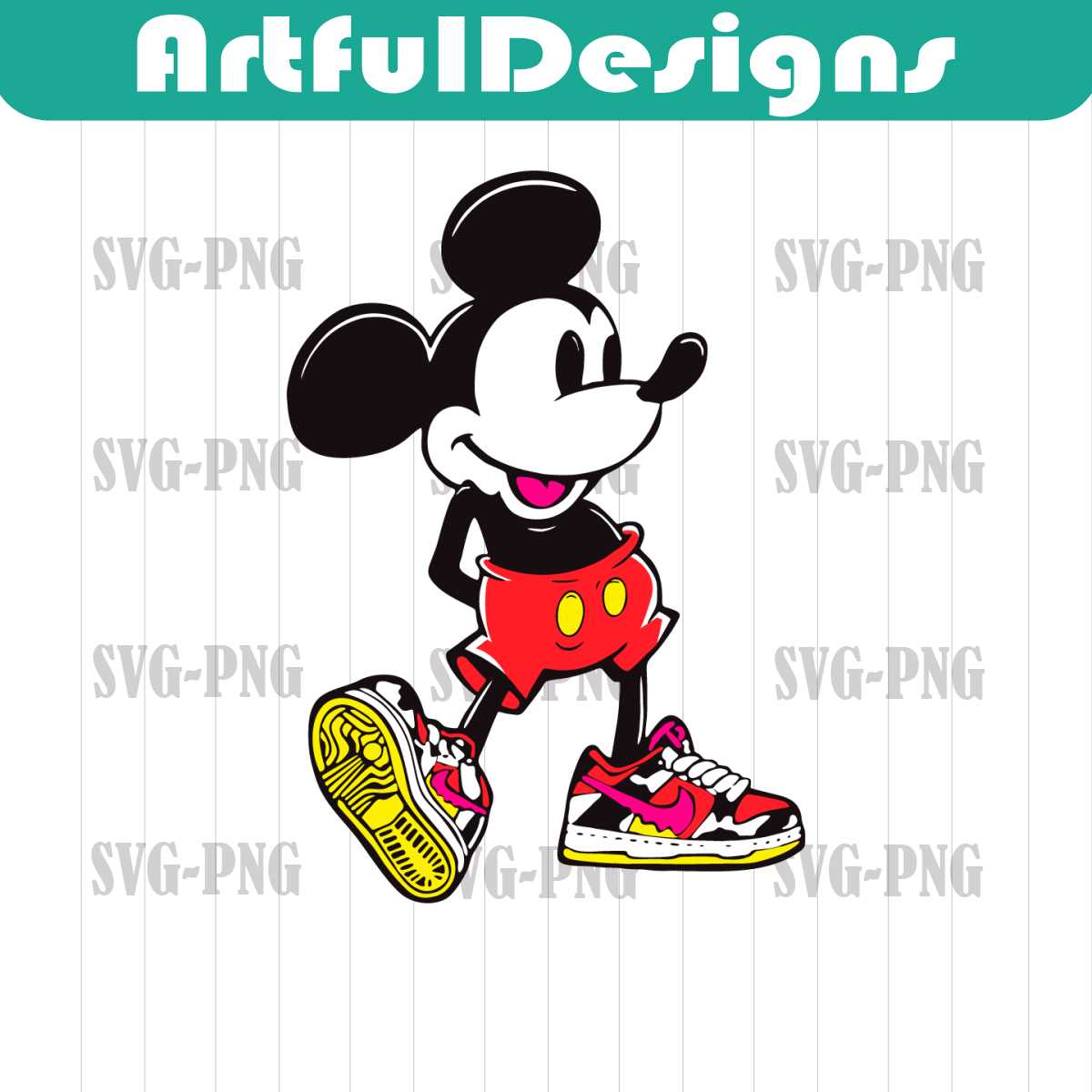 Mickey Mouse Happy SVG, Mouse SVG, Cut File - Digital Downlo - Inspire ...