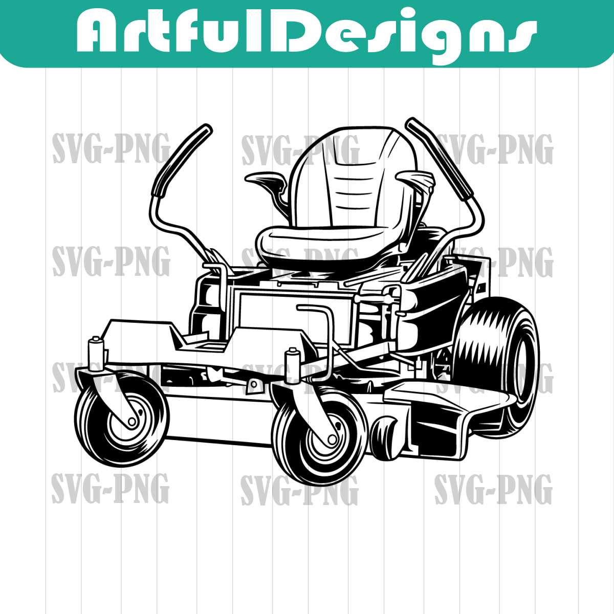 Zero Turn Lawn Mower Svg, Lawn Mower Svg, Landscaping Svg, L | Inspire ...