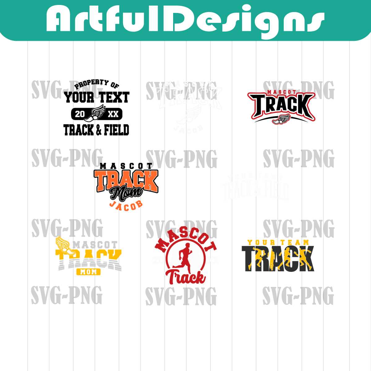 Track svg bundle - Track and Field Template Bundle - Track C | Inspire ...