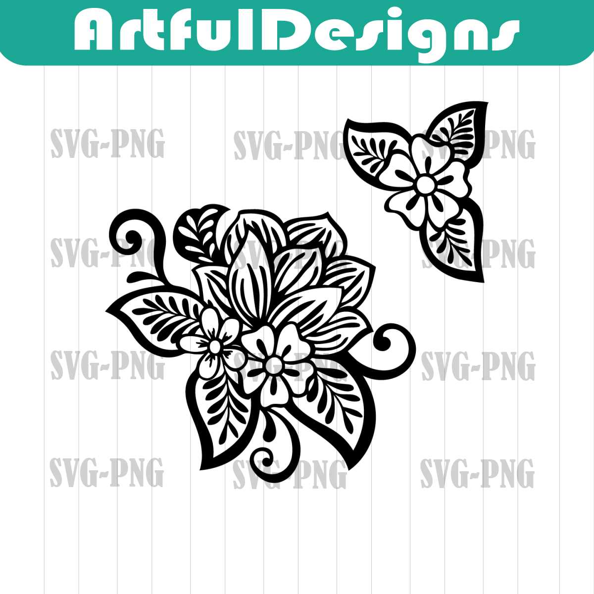 Flowers svg, flower svg, Flowers clip art, Floral SVG, flowe | Inspire ...