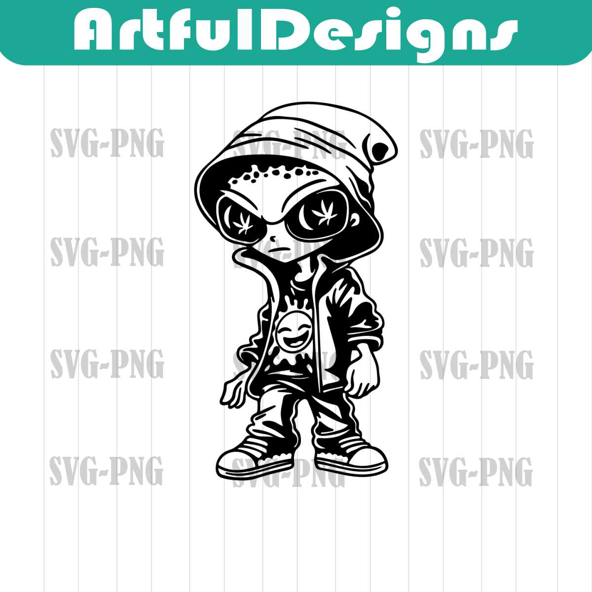 Alien SVG, Graphic cute cool alien Monster SVG,Extraterrestr | Inspire ...