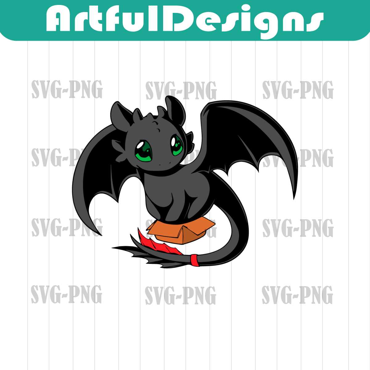 Toothless Cut File SVG DXF PNG Eps Pdf Clipart Vector | Inspire Uplift