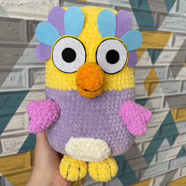 Handmade bright and colorful owl soft toy, perfect gift for | Inspire ...