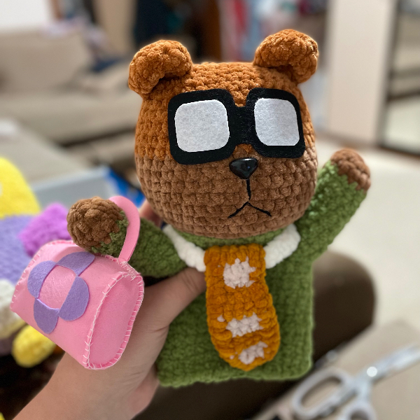 Handmade plush puppet toy for puppet theater, perfect gift f | Inspire ...