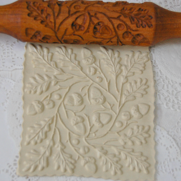 Rolling pin for cookie stamp cookie cutter , stamped with th | Inspire ...