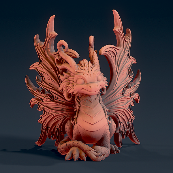 Cute Dragon Stl File 3D printing | Inspire Uplift