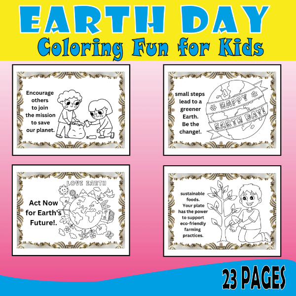 Earth Day Activity For Kids World Environment Day Coloring s | Inspire ...