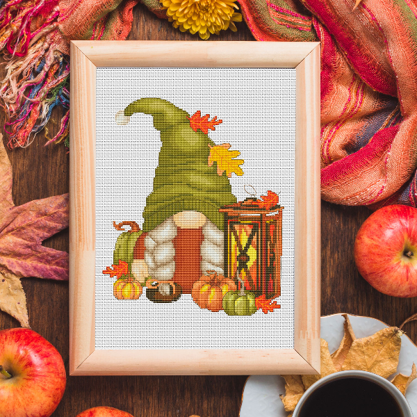 Counted cross stitch pattern - Autumn female | Inspire Uplift