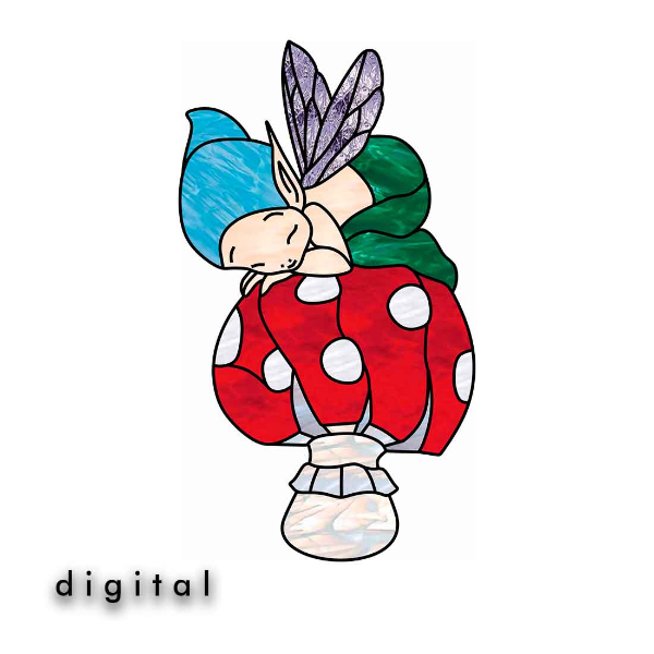 Elf Stained Glass Pattern - Inspire Uplift