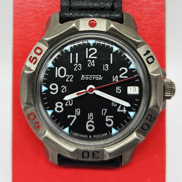 Titanium men's mechanical watch Vostok Komandirskie 816783 | Inspire Uplift