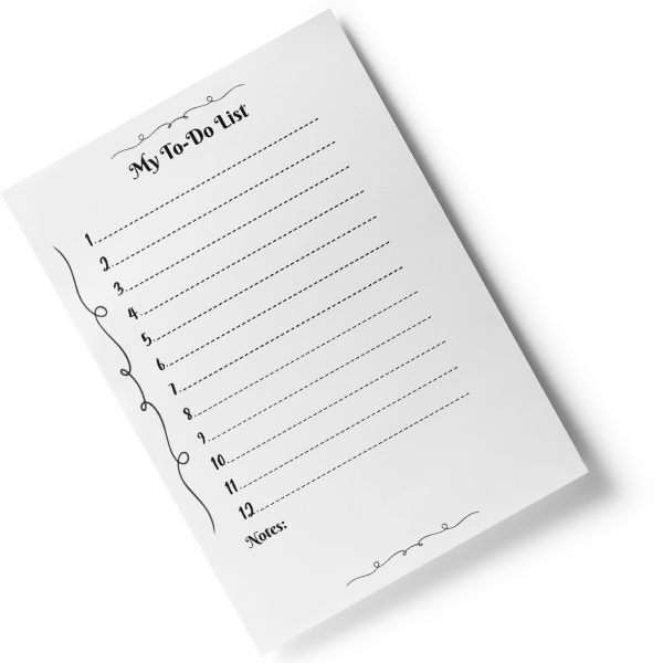 Minimal To Do List Printable, Tasks List Template, planner | Inspire Uplift