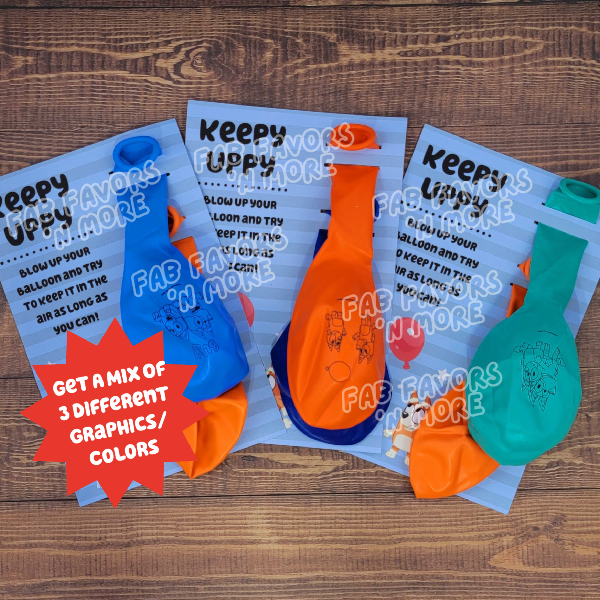 Bluey Inspired Keepy Balloon Uppy Party Favor, Keepy Uppy | Inspire Uplift
