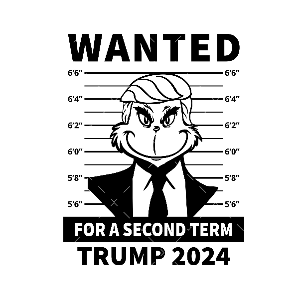 Trump 2024 SVG, PDF, PNG, Wanted Trump For A Second Term - Inspire Uplift
