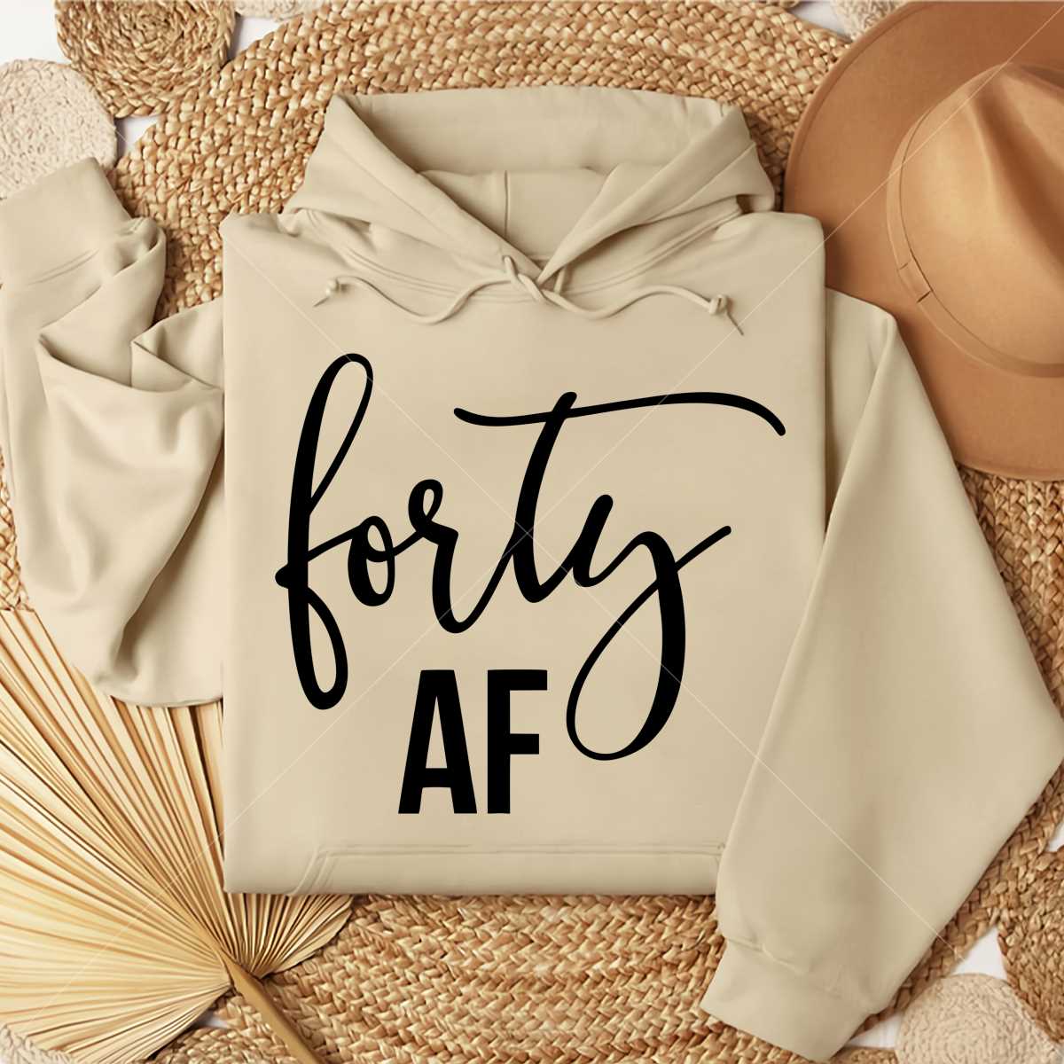 Forty AF SVG - 40th Birthday Design | Inspire Uplift