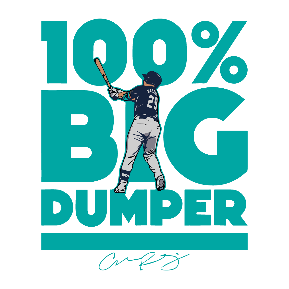 Cal Raleigh Big Dumper MLB Player SVG | Inspire Uplift