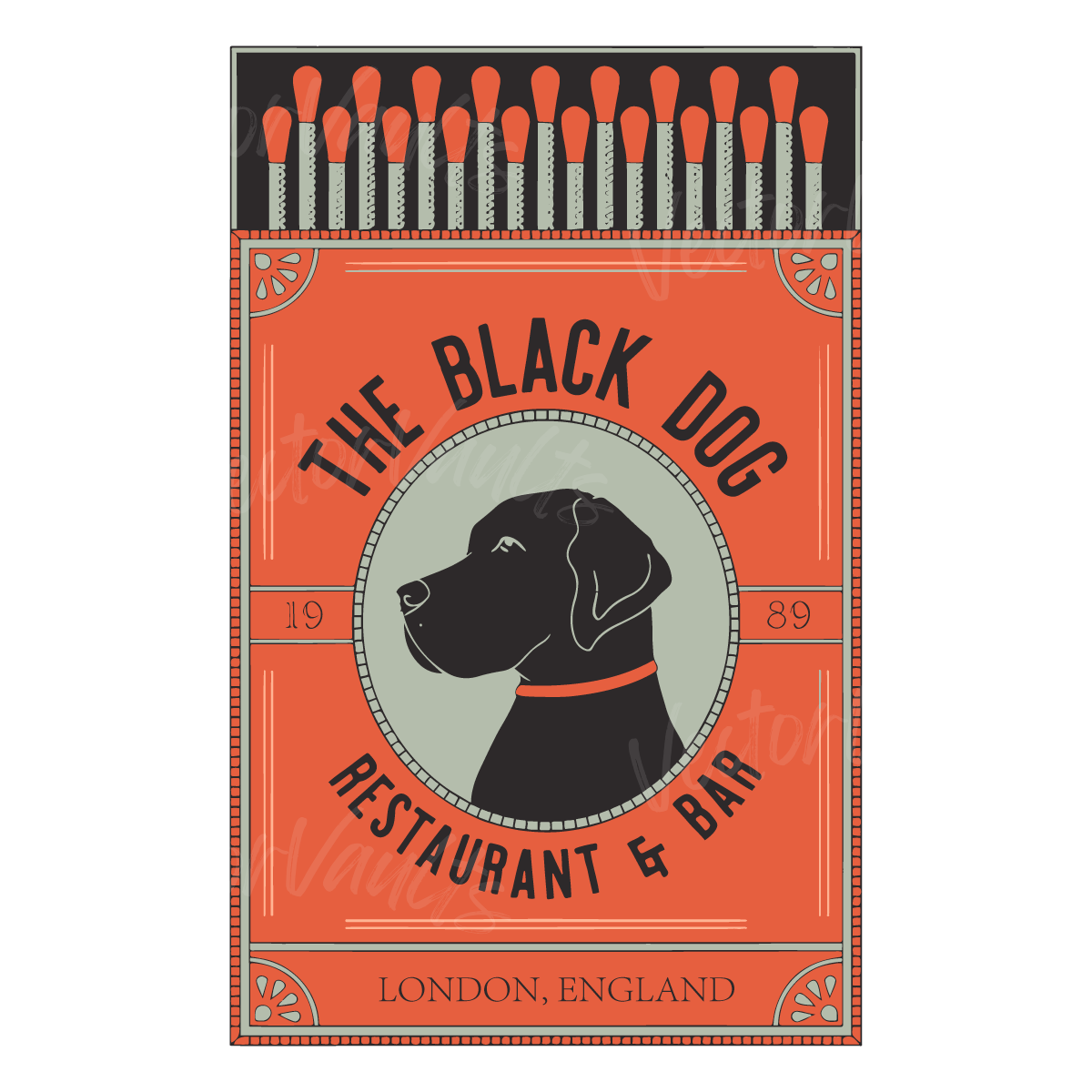 The Black Dog Restaurant And Bar London England SVG | Inspire Uplift